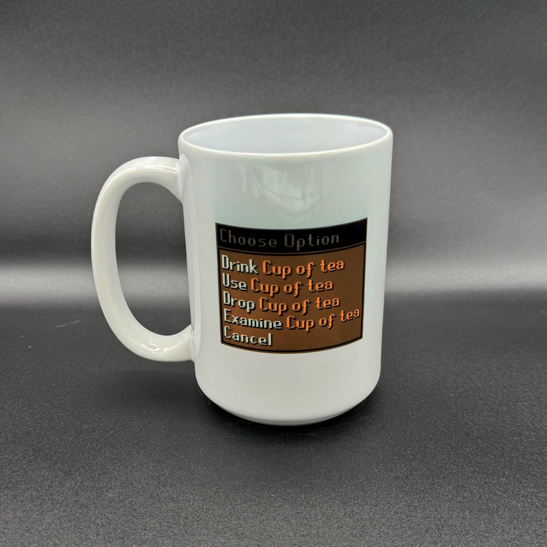 OSRS Tea Mug, OSRS Tea Menu Mug, Old School Runescape Tea Mug, Old ...