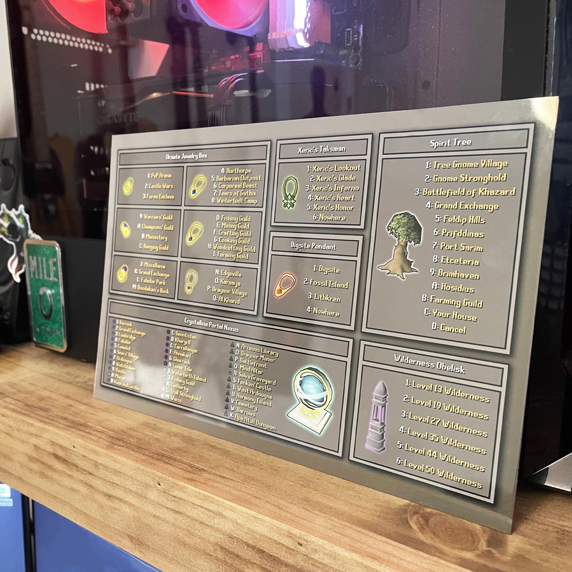 OSRS Player Owned House Teleports Sign OSRS Poh Teleports - Etsy UK