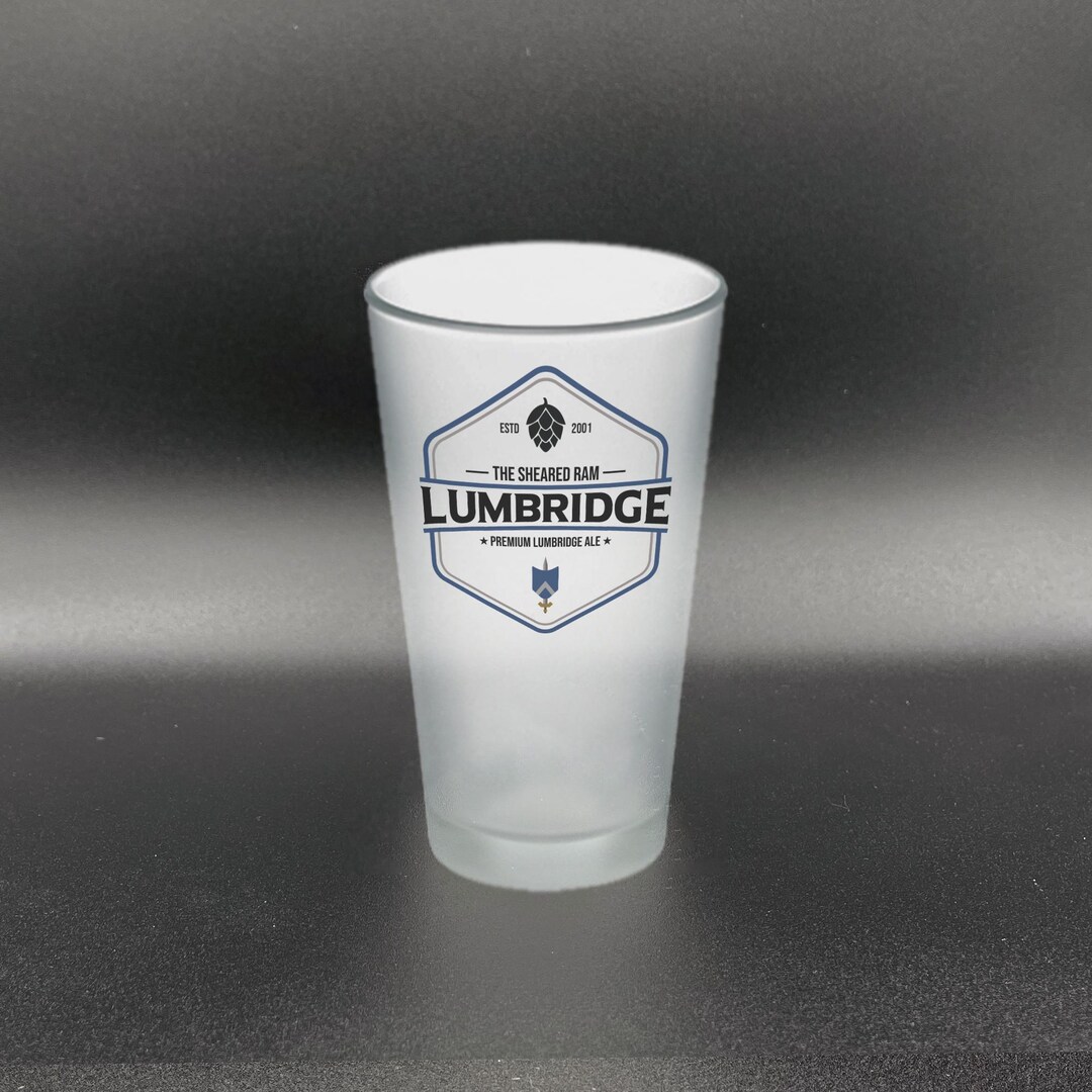 The Sheared Ram Frosted Pint Glass, Runescape Lumbridge Pub - Etsy