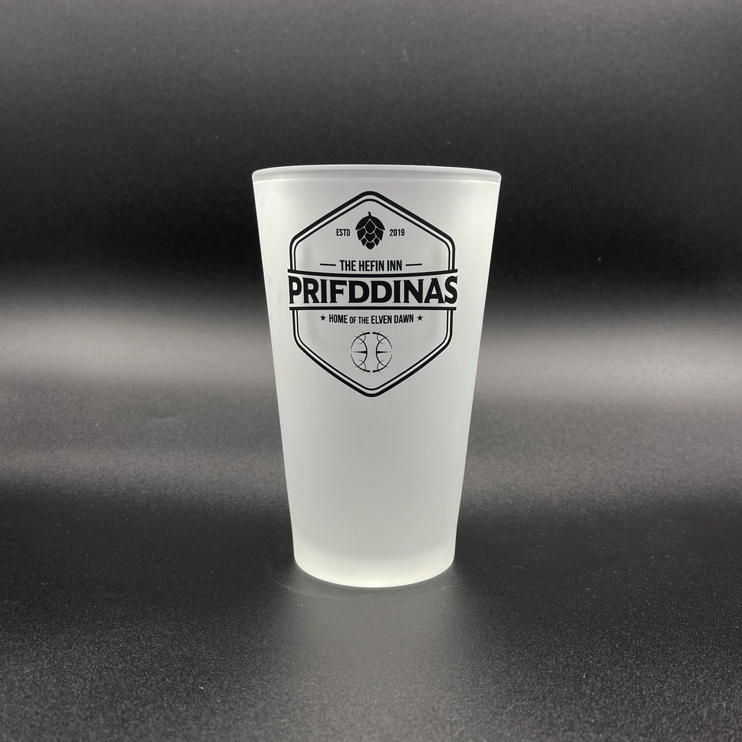 The Hefin Inn Frosted Pint Glass, Prifddinas Pub Pint Glass, the Hefin ...