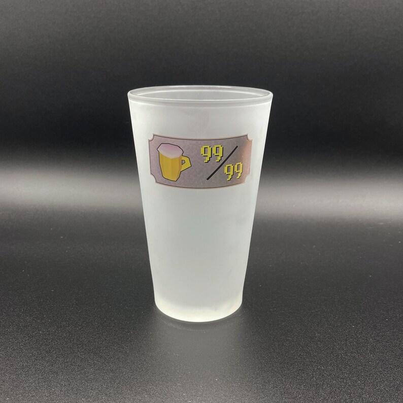 OSRS 99 Drinking Pint Glass OSRS Pint Glass OSRS Beer Glass - Etsy