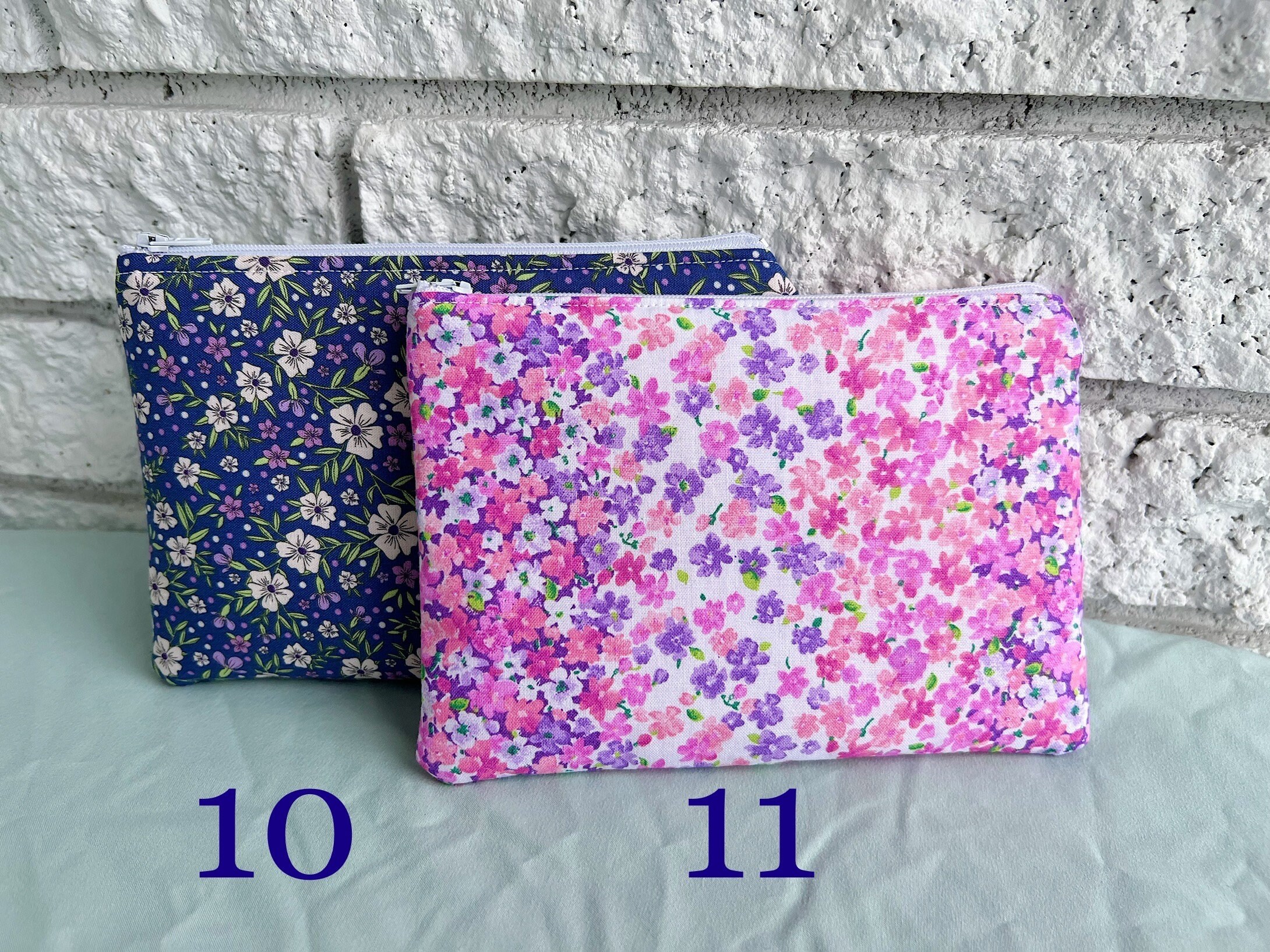 Zipper Coin Pouches Handmade Wallets Floral Zipper Pouch - Etsy