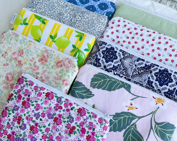 Quilted Zipper Pouches, Cute Quilted Pouch With Bag Charm - Etsy