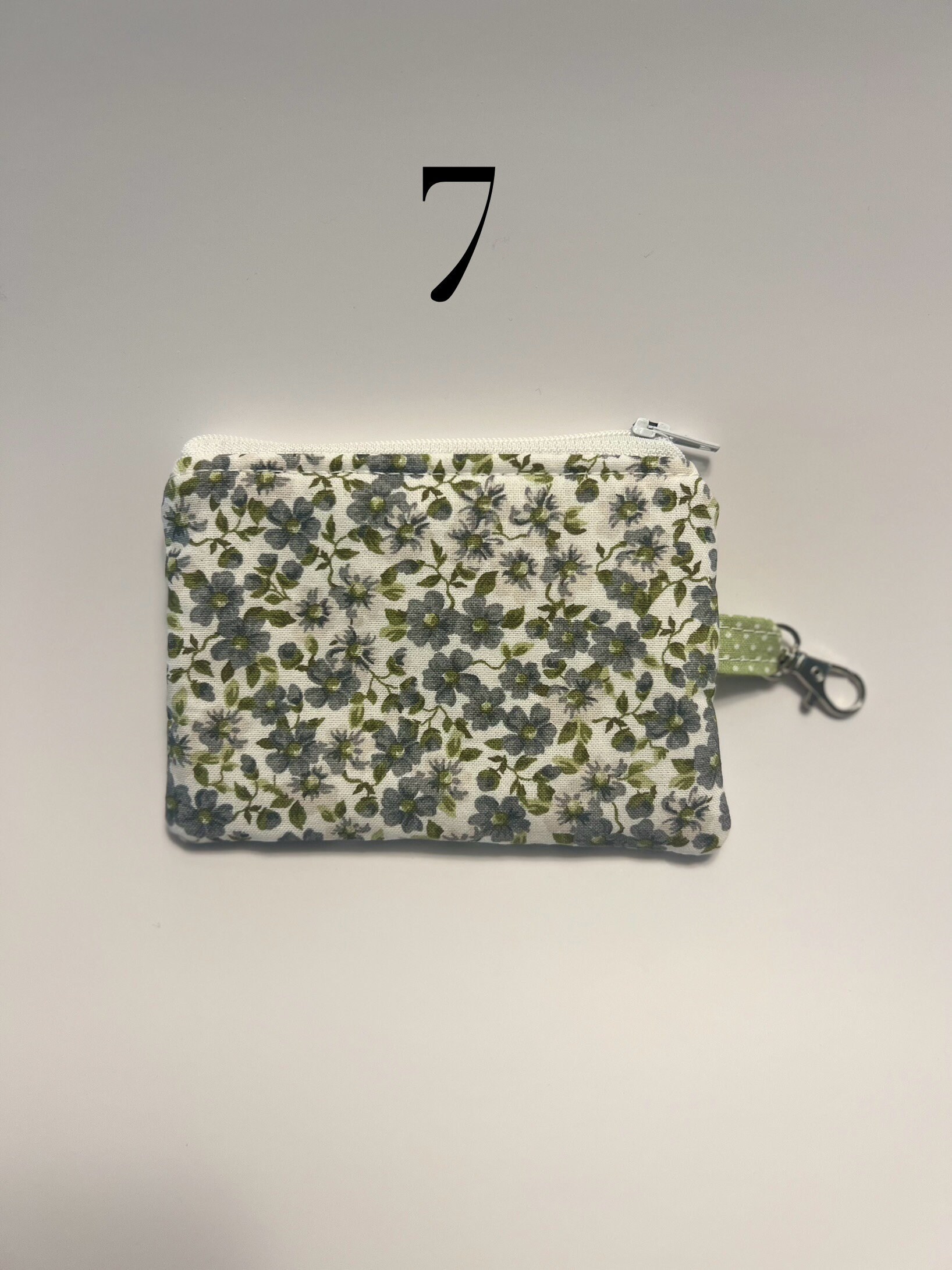 Key Coin Pouch Mini Attachable Key Pouch Zipper Pouch Floral - Etsy