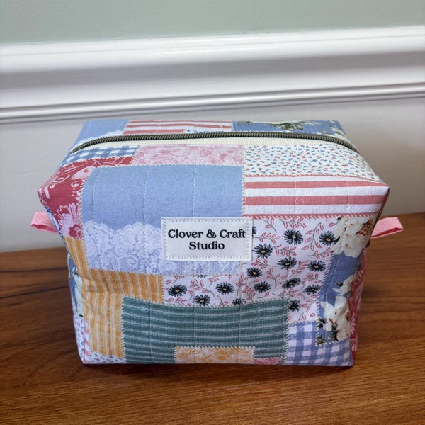 Cute Boxy Makeup Bag - Etsy