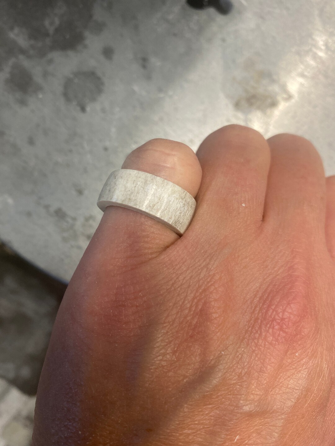 Deer Antler Ring, Any Size, Natural Polished Ring, Custom Made, Hunters ...