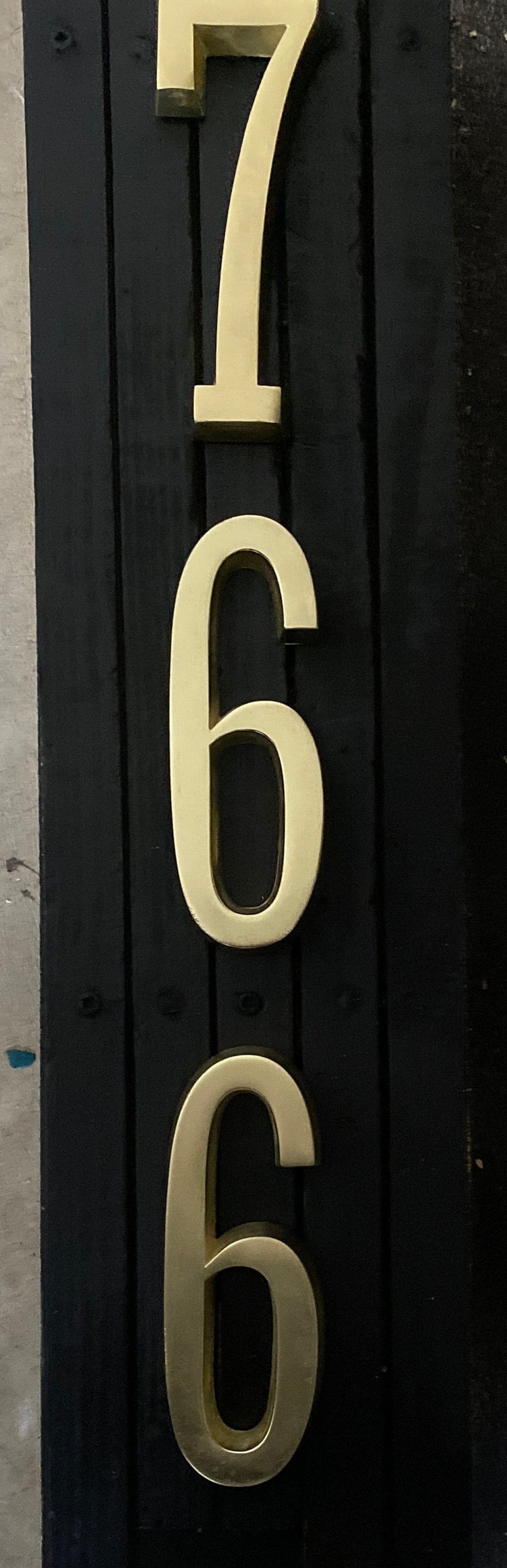 Slat Wood, Address Plaque, House Address, Metal Number, MODERN - Etsy