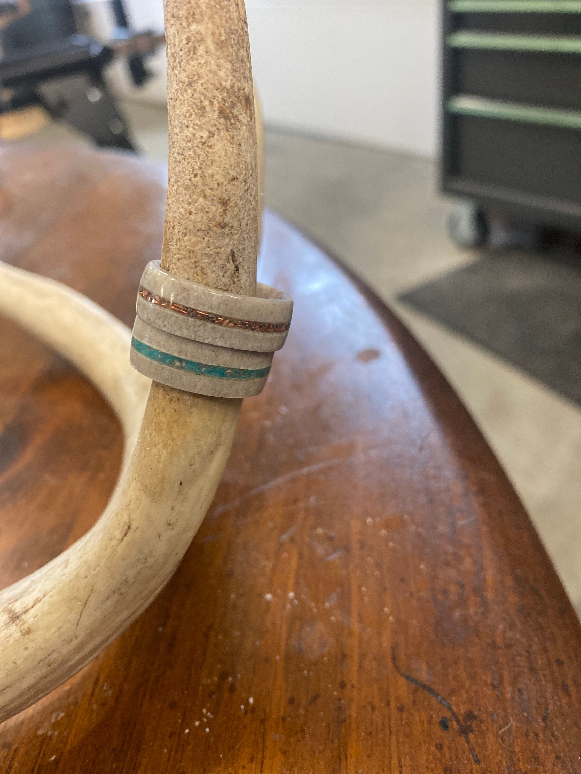 Antler Rings-deer Antler-mens Ring, Hunters, Jewelry, Turquoise, Black ...