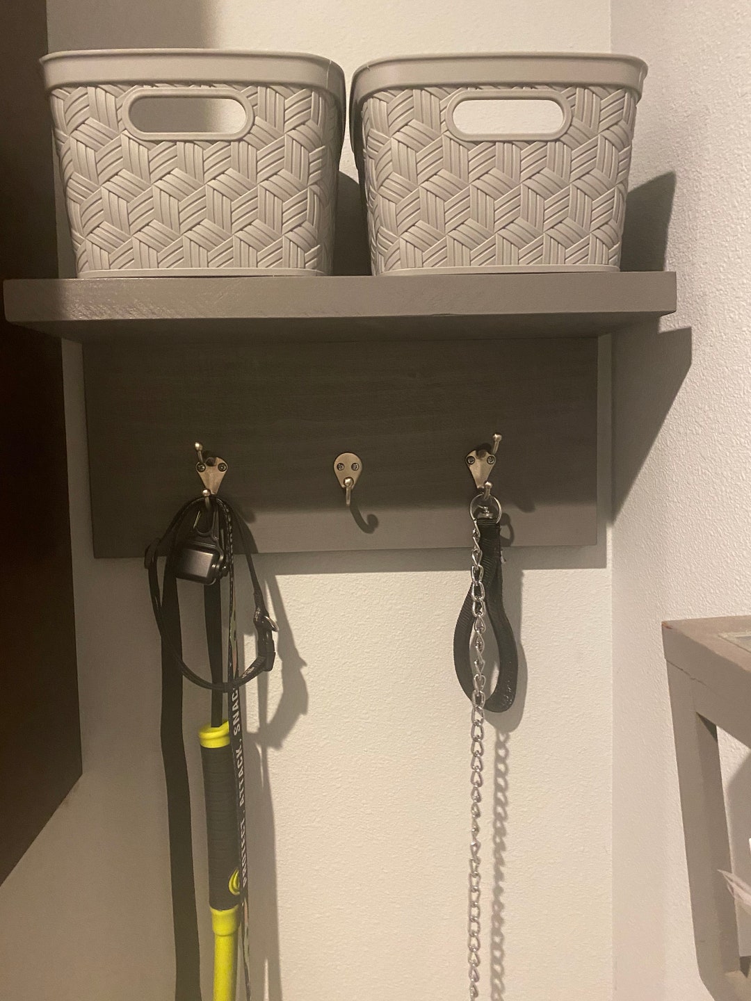 Heavy Duty, Dog Shelve, Dog Leash Rack, Dog Shelf, Metal Hooks, Room ...