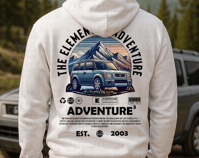 Honda Element Adventure Hoodie, Box Life Apparel - Etsy