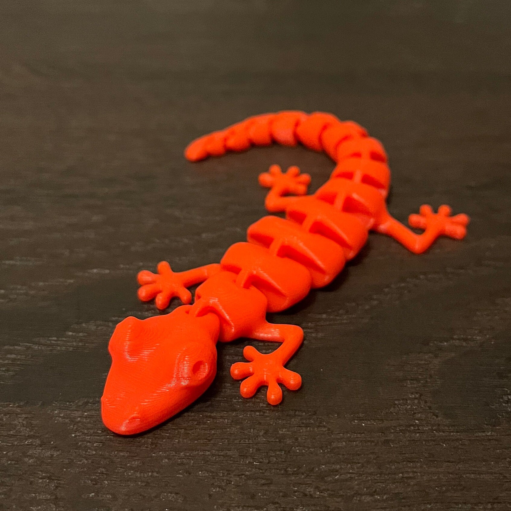 Fidget Toy 3d-printed Articulated Lizard Multi-colored - Etsy Australia