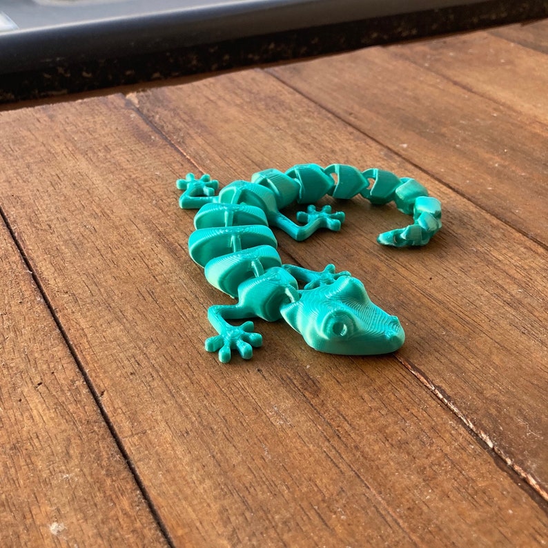Fidget Toy 3d-printed Articulated Lizard Multi-colored - Etsy