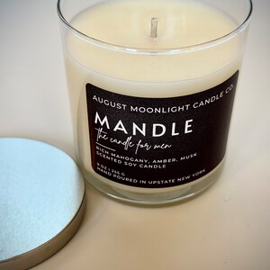 Mandle - the Candle for Men - Men's Gift - Mahogany, Amber, Musk - Etsy