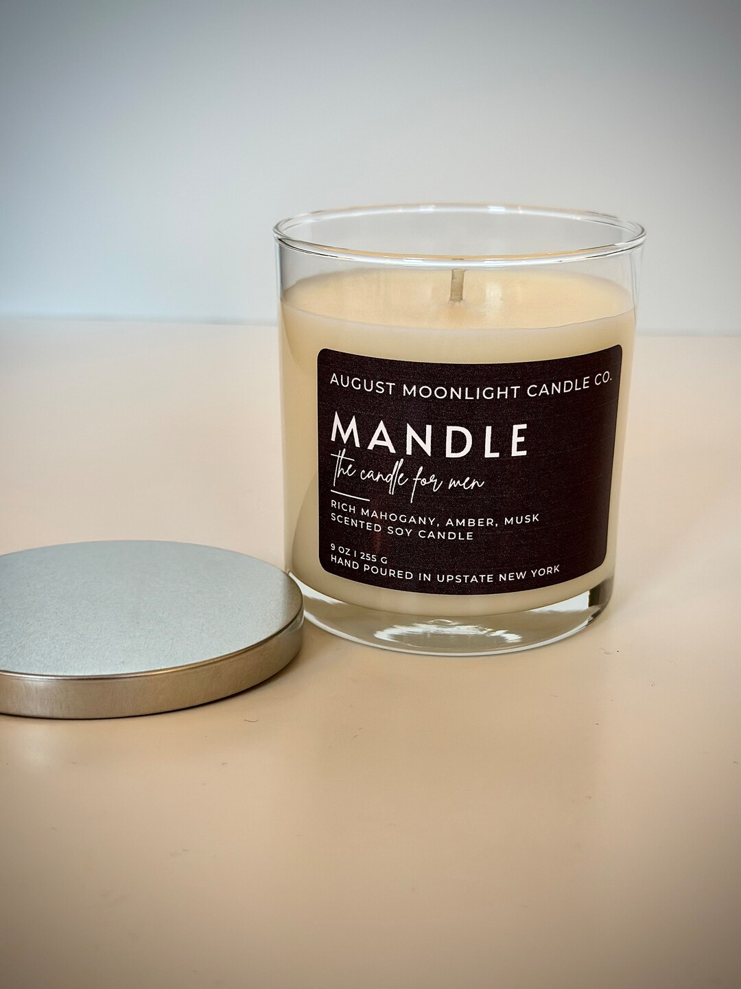 Mandle - the Candle for Men - Men's Gift - Mahogany, Amber, Musk - Etsy
