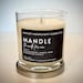 Mandle - the Candle for Men - Men's Gift - Mahogany, Amber, Musk - Etsy