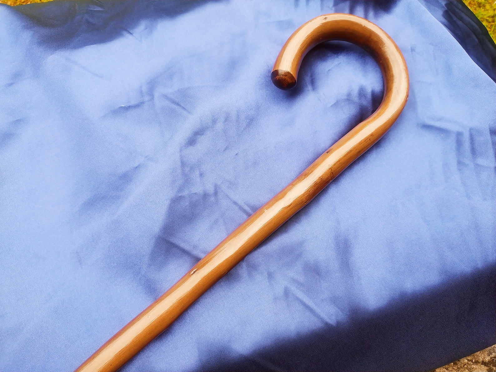 Brand New Wooden Ashwood Crook Gentleman Handle Walking Stick Cane UK ...