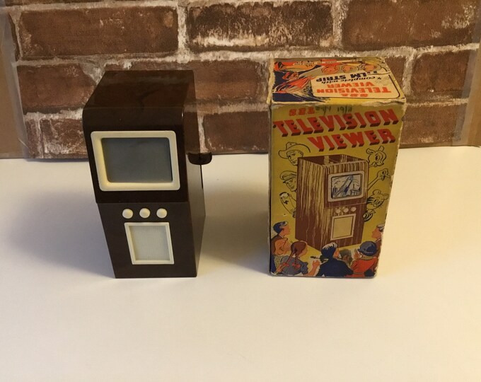 S.E.L. Toy Vintage Television Viewer With Box and Film Strips - Etsy