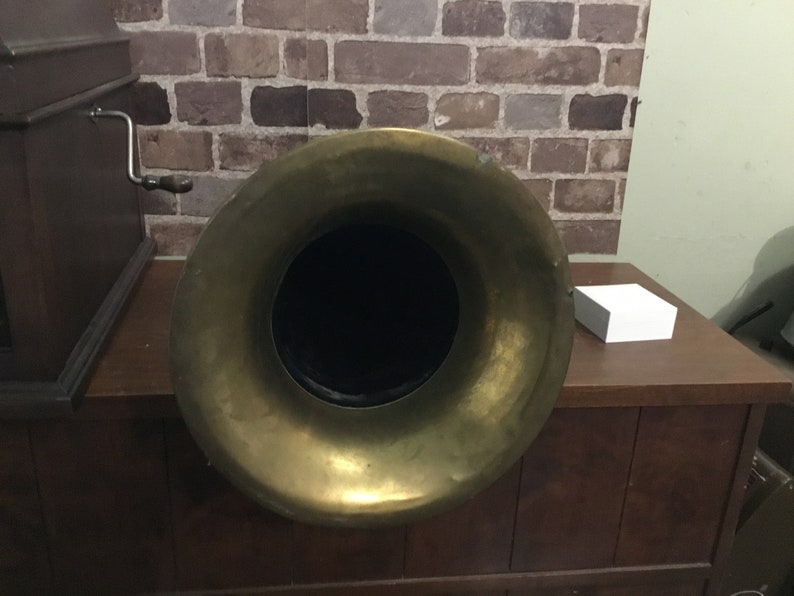 Vintage Brass Bell Phonograph Horn, Talking Machine, Edison - Etsy