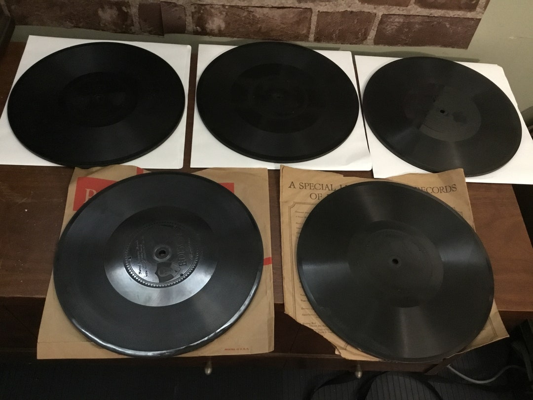 Lot of 5 Edison Diamond Disc Records - Etsy