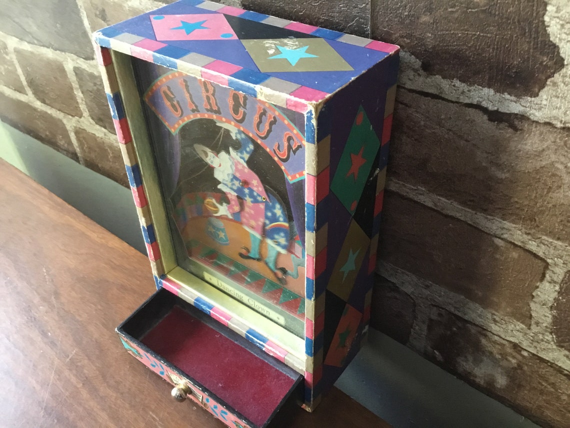 Dancing Clown Musical Jewelry Box - Etsy
