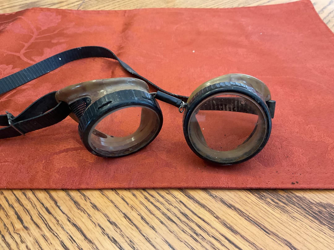 Vintage Wilson Safety Goggles, Motorcycle Goggles, Steampunk - Etsy