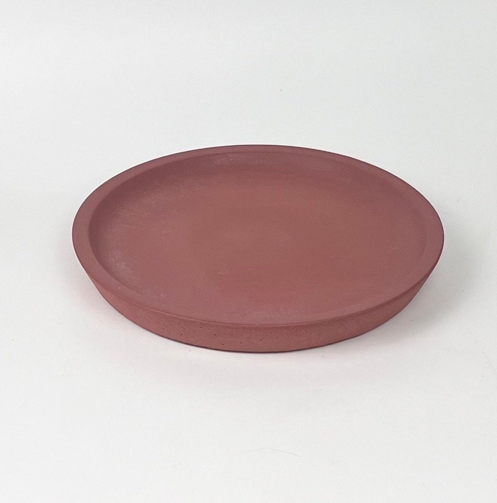 Plant Saucers 8" / Concrete / Hand Finish / Trinket Tray / Table ...