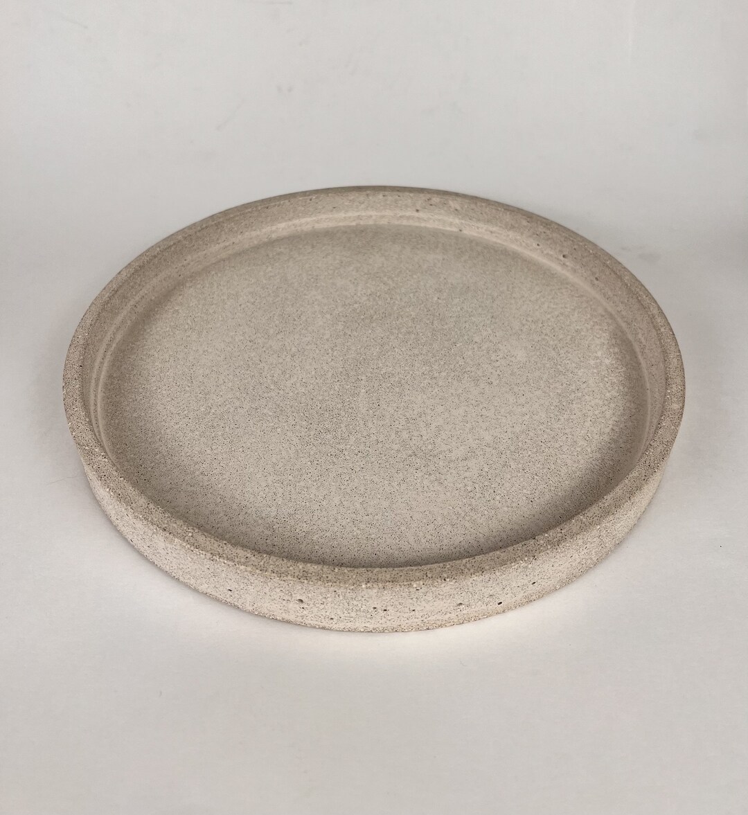 Plant Saucer 10 Inch/fruit Platter/concrete Drip Tray/trinket - Etsy