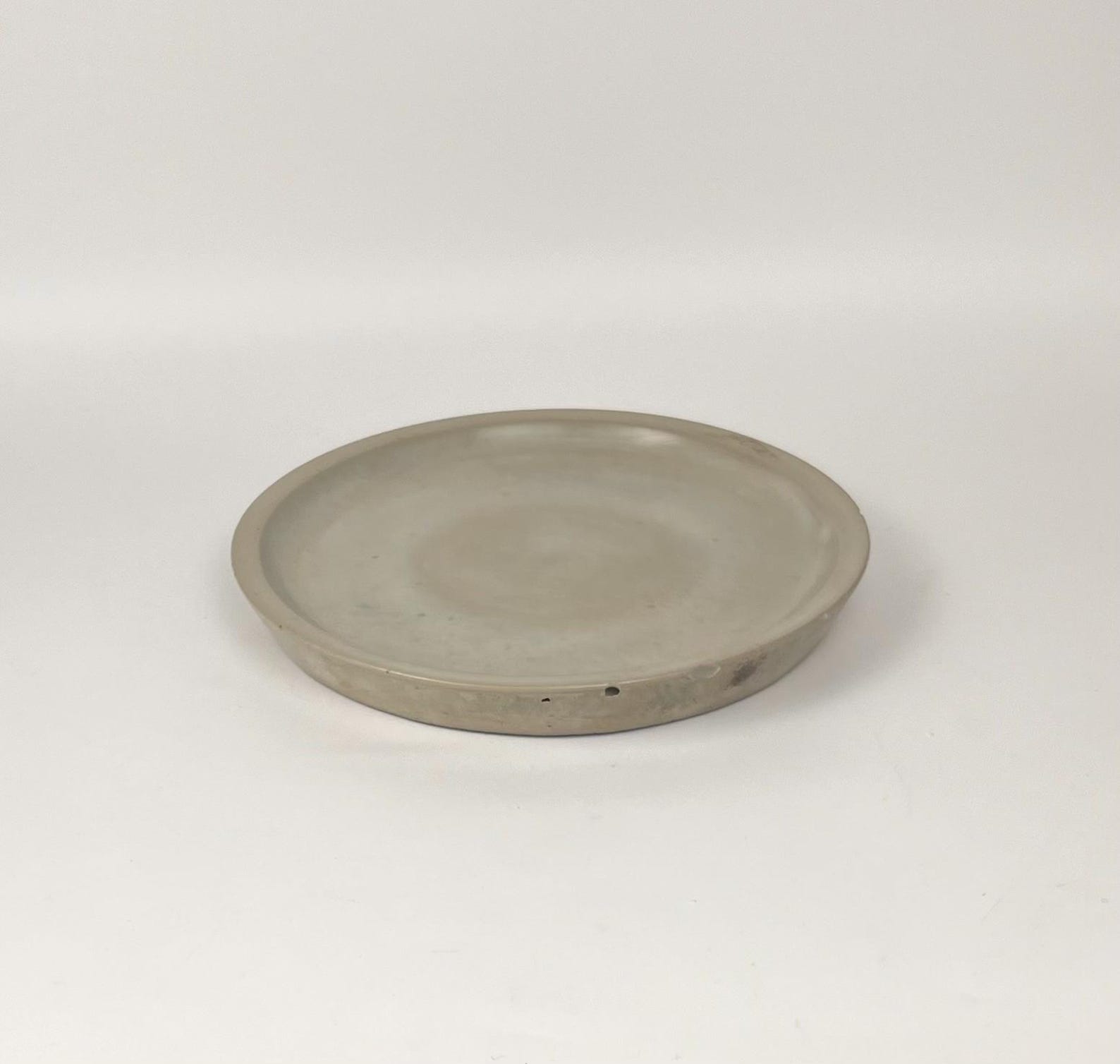 Plant Saucers 8" / Concrete / Hand Finish / Trinket Tray / Table ...