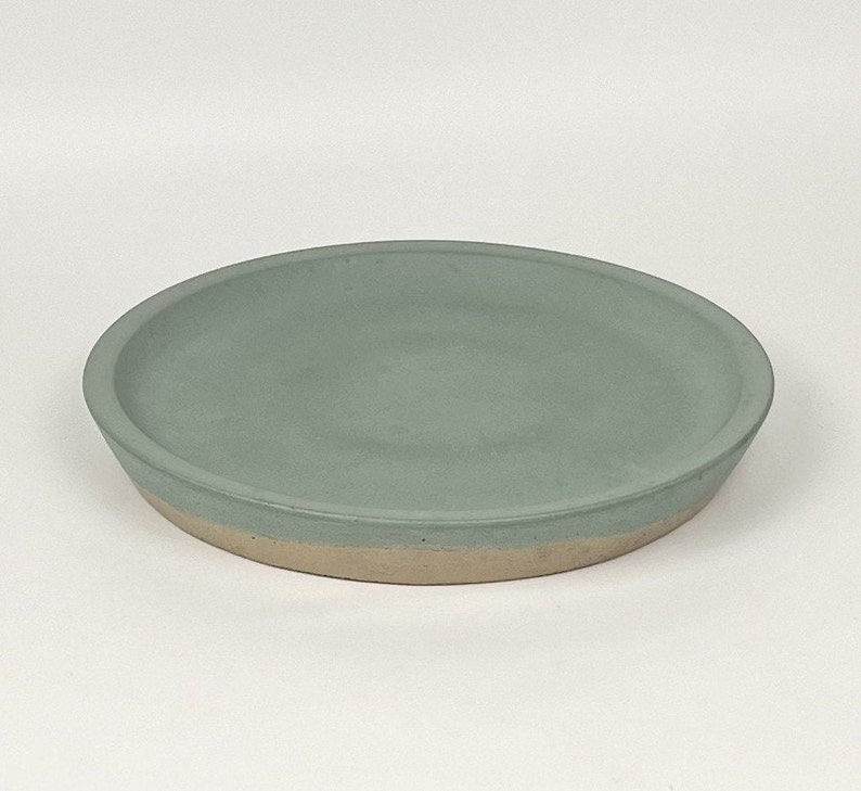 Plant Saucers 8" / Concrete / Hand Finish / Trinket Tray / Table ...