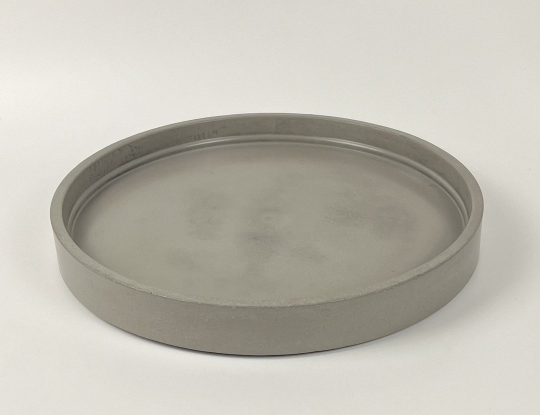 Plant Saucer 10 Inch/fruit Platter/concrete Drip Tray/trinket Tray ...