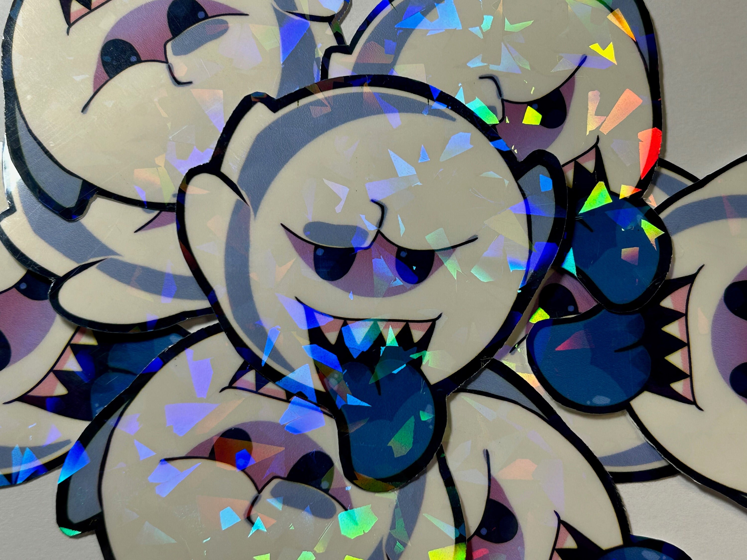 Boo Sticker | Holographic Vinyl - Etsy