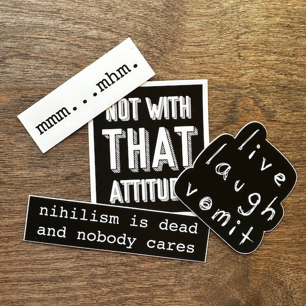 Demotivational Stickers - Etsy