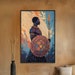Beautiful African Lady Portrait Ethnic Art Oil Painting Original Art Painting African Culture ...