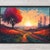 Set of 3 Black Panther Paintings in a Tropical Jungle Jungle Panther ...