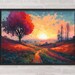 Set of 3 Black Panther Paintings in a Tropical Jungle Jungle Panther ...