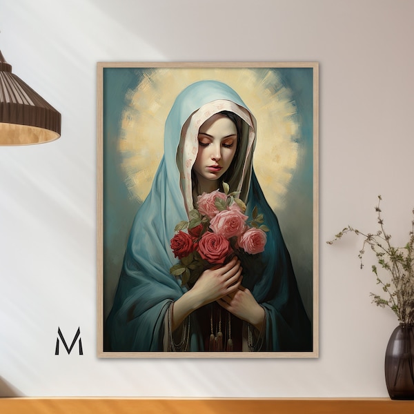 Abstract Virgin Mary - Etsy