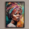 Nubian African Queen Painting African Queen Portrait African Decor ...