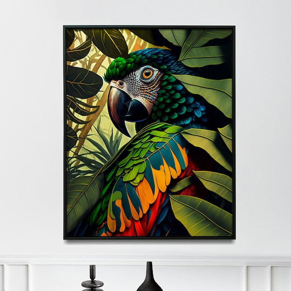 Parrot Poster - Etsy