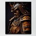 Golden Samurai Wall Art Golden Samurai Painting Samurai Wall Art for ...