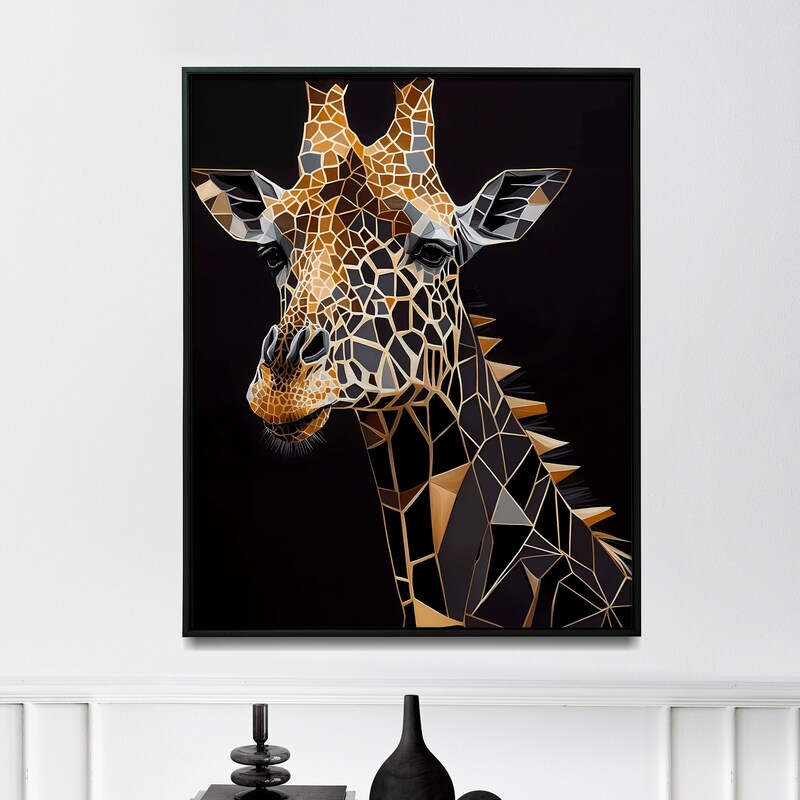 Geometric Giraffe - Etsy
