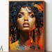 Abstract Woman's Painting Beautiful Woman in Red Abstract Art Vibrant ...