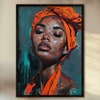 Abstract African Queen Painting Abstract Lady Wall Art for Home ...