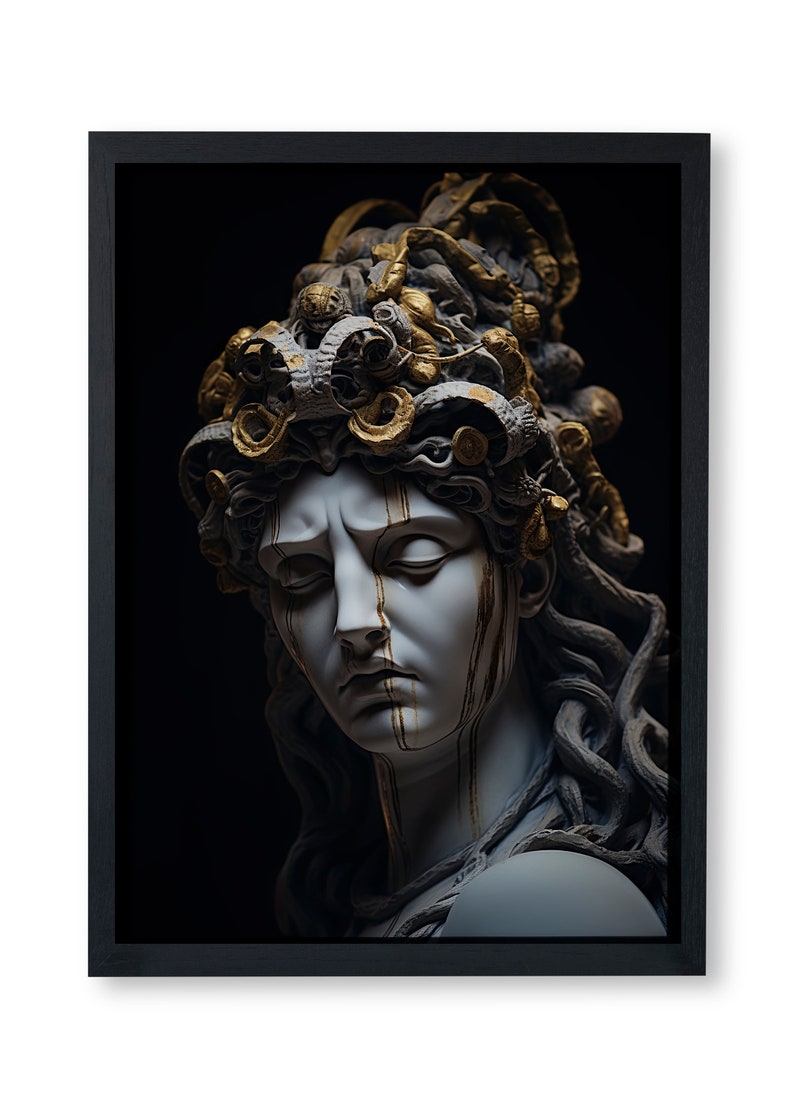 Medusa Head Painting Medusa Artwork Medusa Head Painting Greek ...