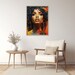 Abstract Woman's Painting Beautiful Woman in Red Abstract Art Vibrant ...