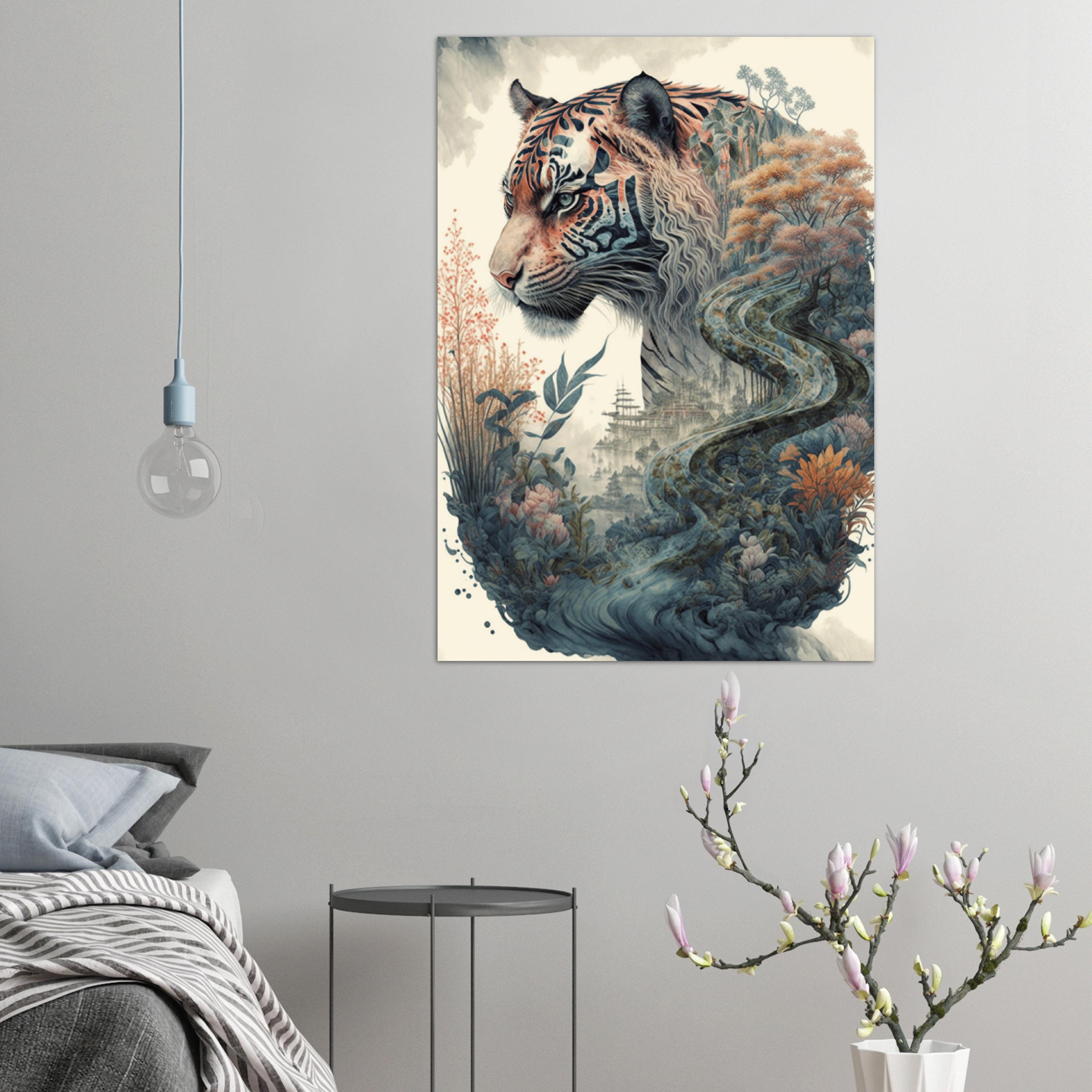 Watercolour Tiger Painting Watercolour Tiger Wall Art for Home - Etsy