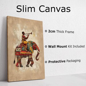 African Elephant Art Print Tribal Pattern Illustration Vintage Safari ...