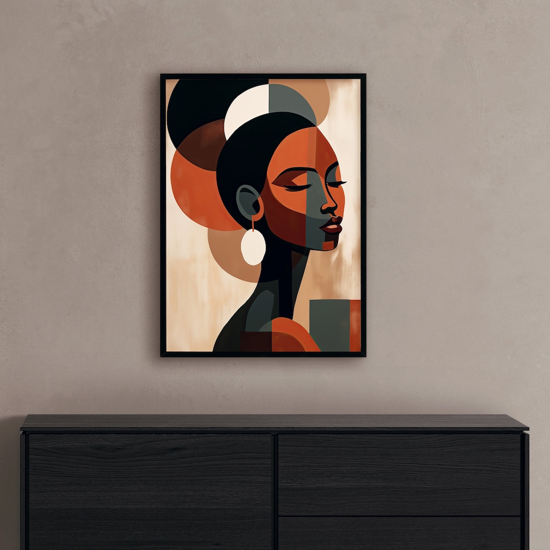 African Woman Wall Art Afrocentric Wall Decor African Art Prints ...