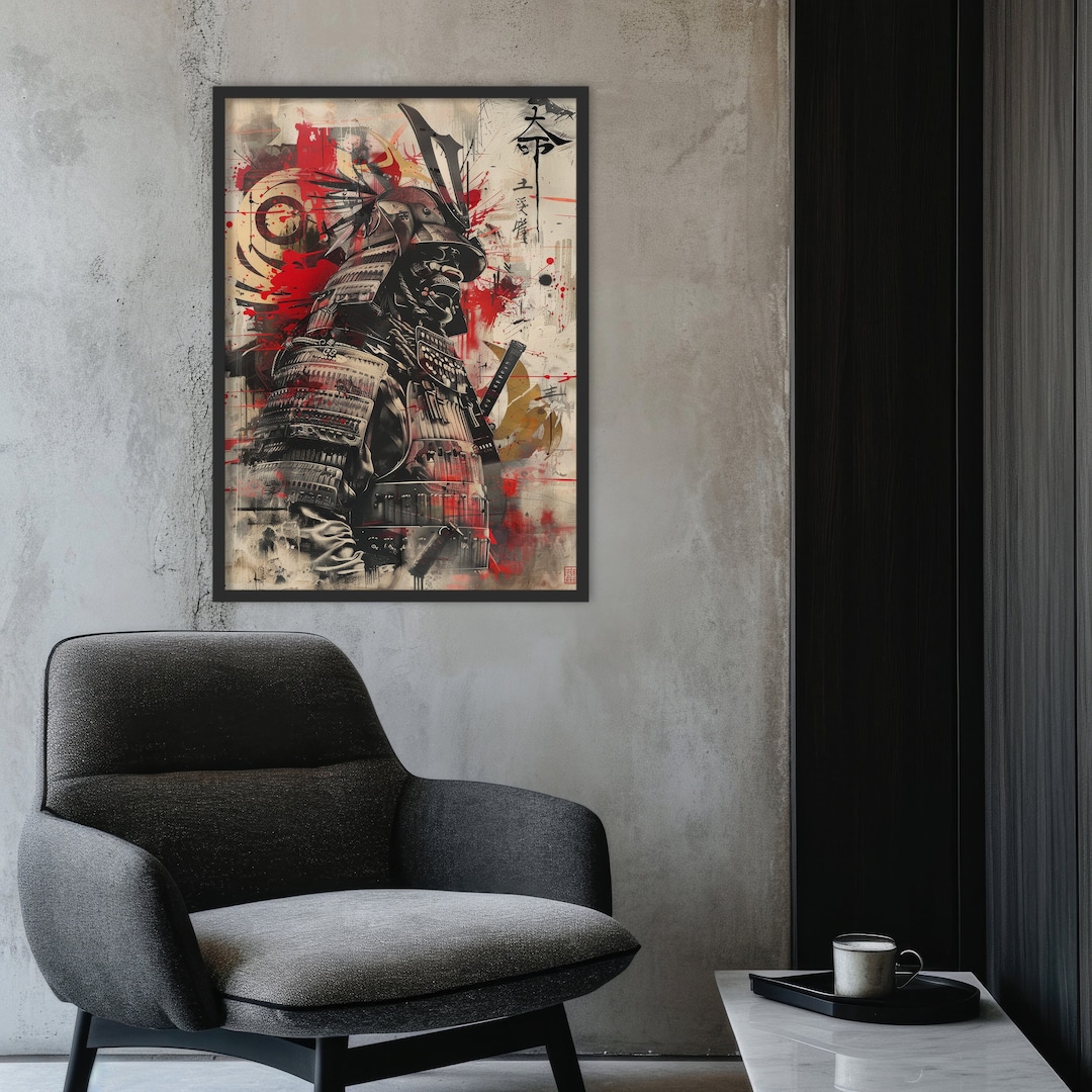 Samurai Wall Art Graffiti Samurai Art Samurai Warrior for Urban Spaces ...