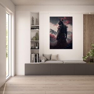 Samurai Wall Art Samurai Ninja Painting Samurai Wall Art for Home Decor ...