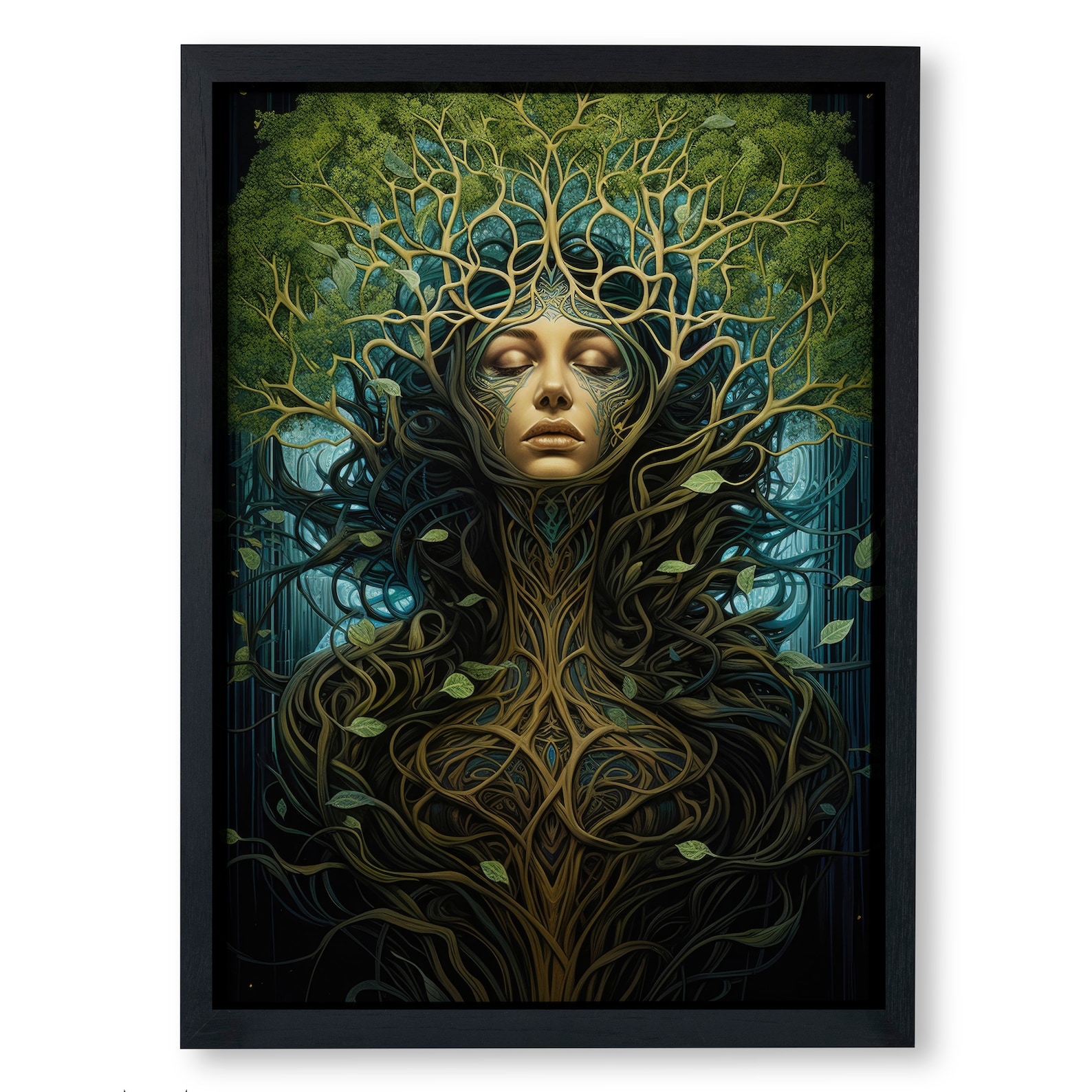 Mother Nature Wall Art Goddess of Nature Mother Earth Nature - Etsy
